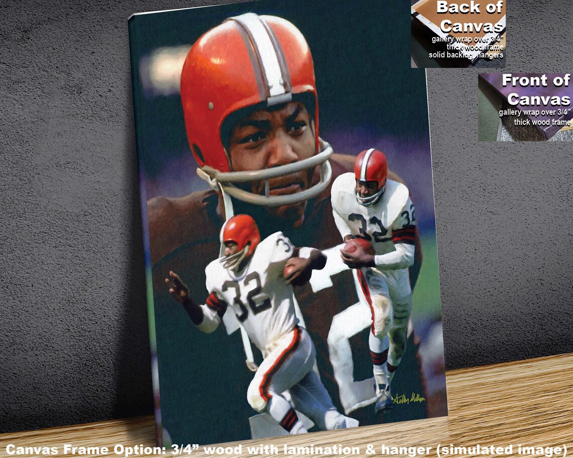 Jim Brown Cleveland Browns Running Back 1 NFL Football Art Print 11x14 ...