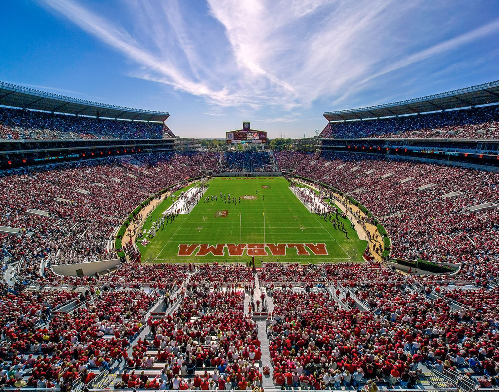 Alabama Crimson Tide Bryant-denny Football Stadium Field Sizes: 8x10 ...