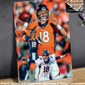 Peyton Manning Denver Broncos NFL Football QB Quarterback Art 1AM3 8x10 ...