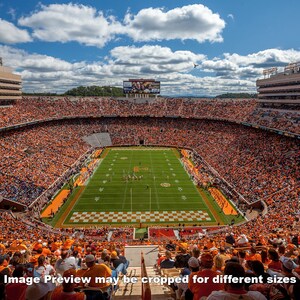 Tennessee Volunteers Neyland Stadium UT Vols NCAA Football Checkerboard ...