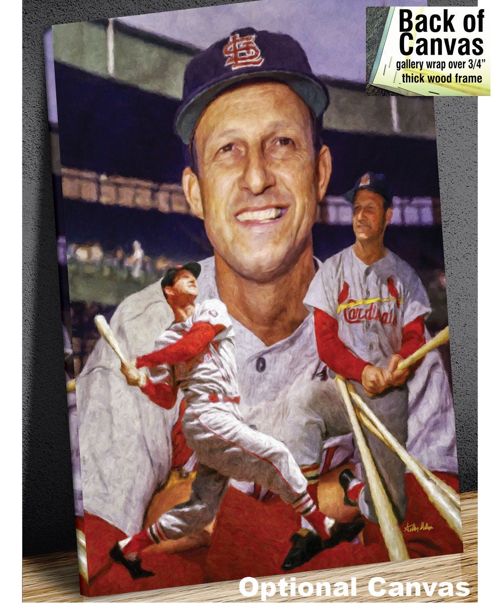 Stan Musial St Louis Cardinals MLB Baseball Busch Stadium Art Print ...