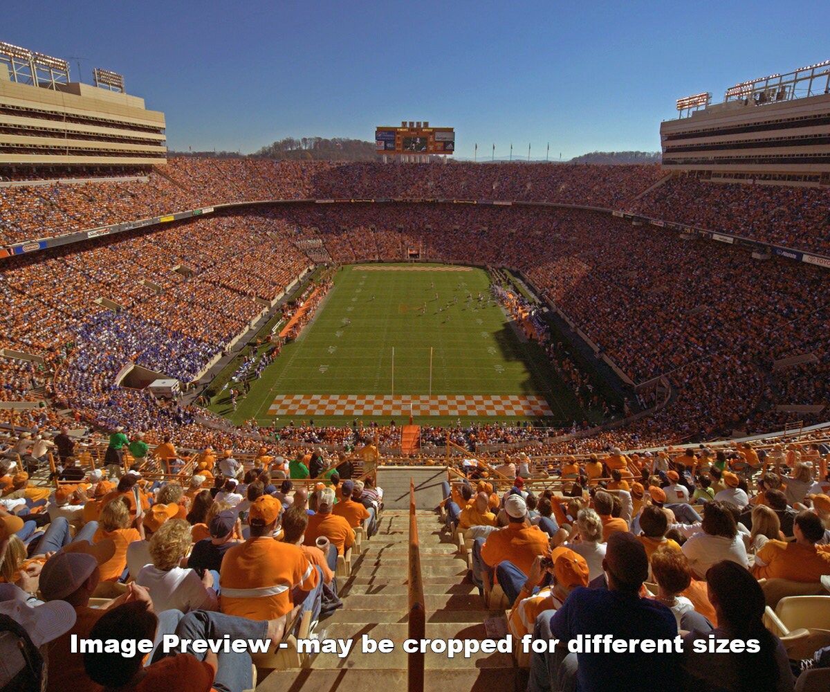 Tennessee Volunteers Neyland Stadium UT Vols NCAA Football Checkerboard ...