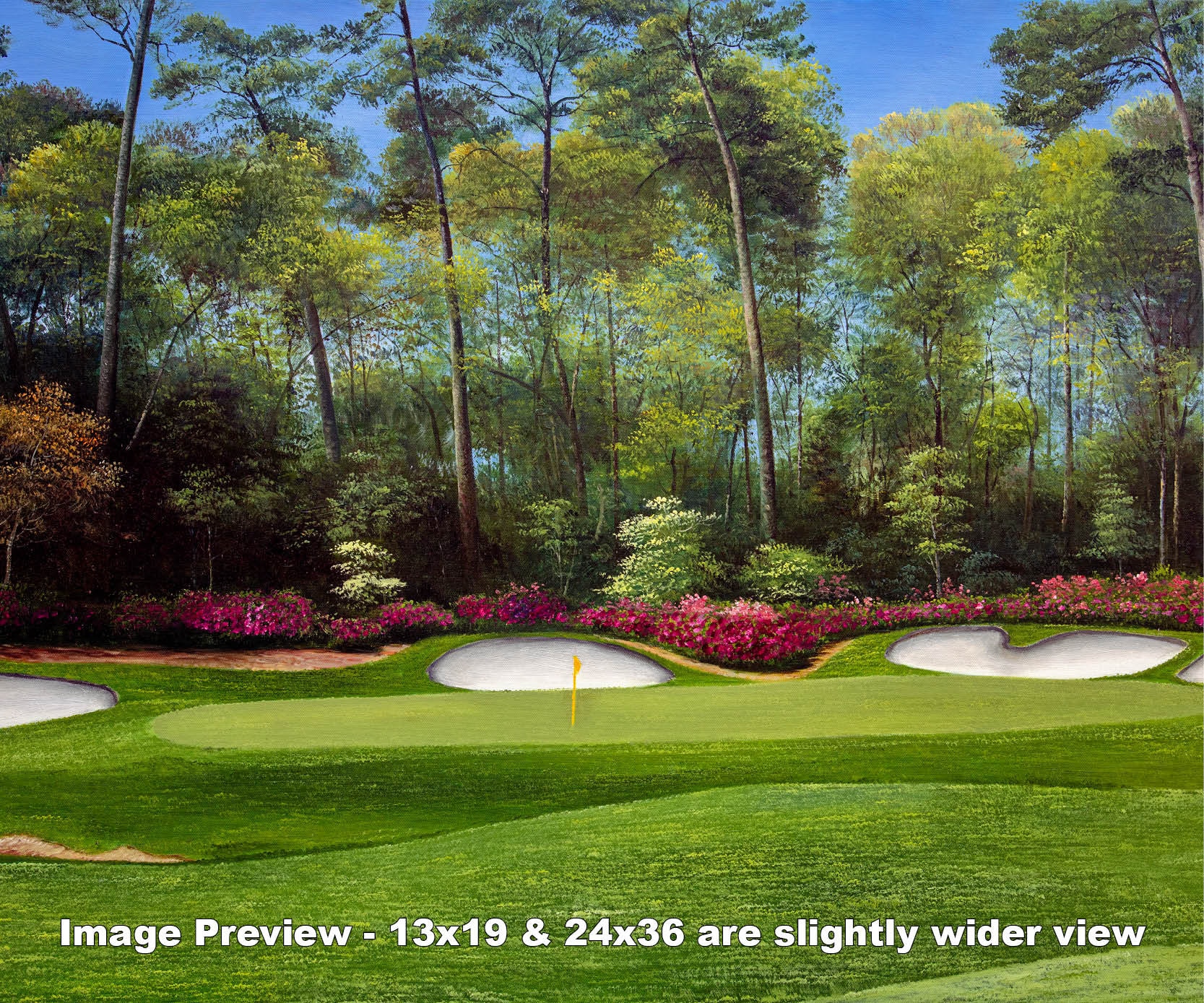 Augusta National Golf Club Masters Tournament Hole 13 Magnolia Art ...