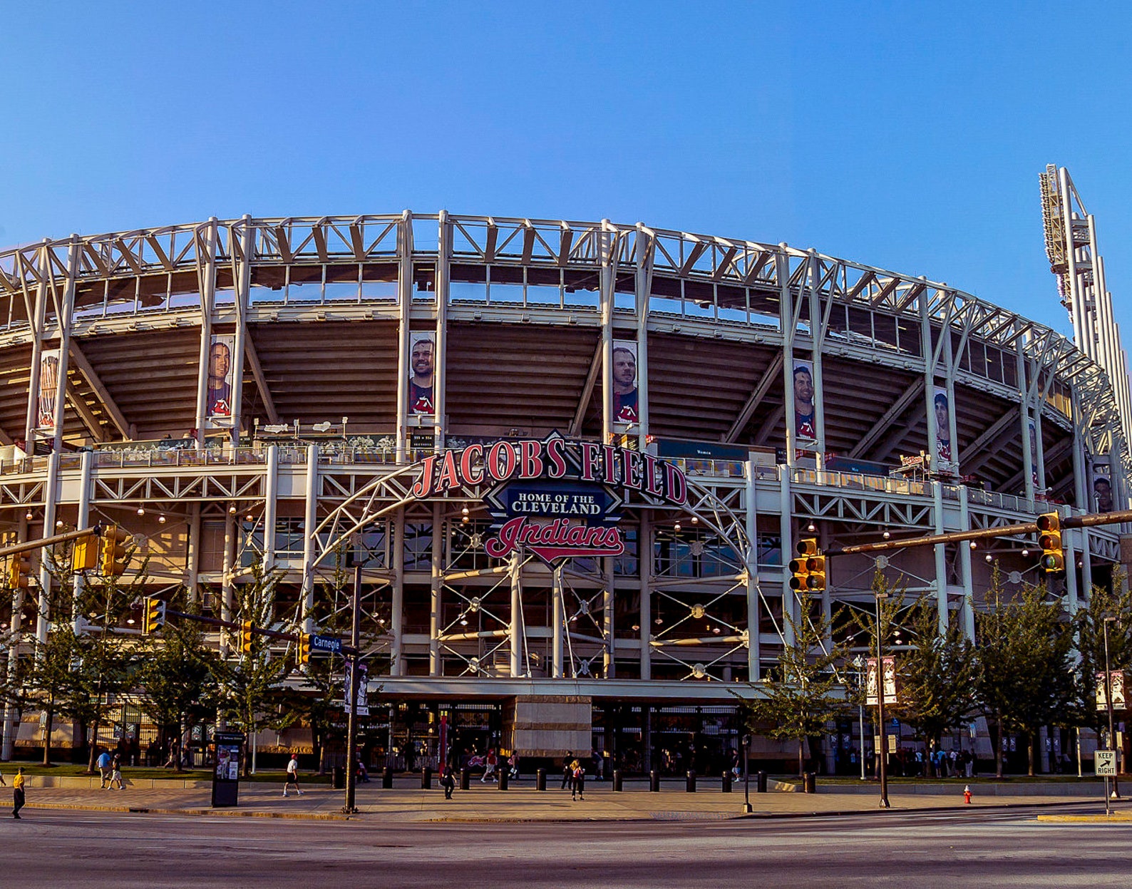 Cleveland Indians Baseball Stadium Jacobs Field Ball Park MLB Baseball ...