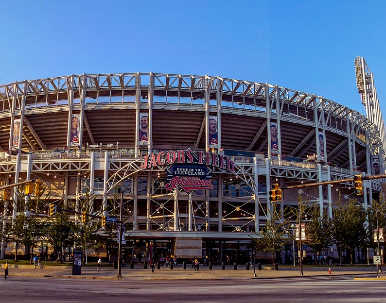 Cleveland Indians Baseball Stadium Jacobs Field Ball Park MLB Baseball ...