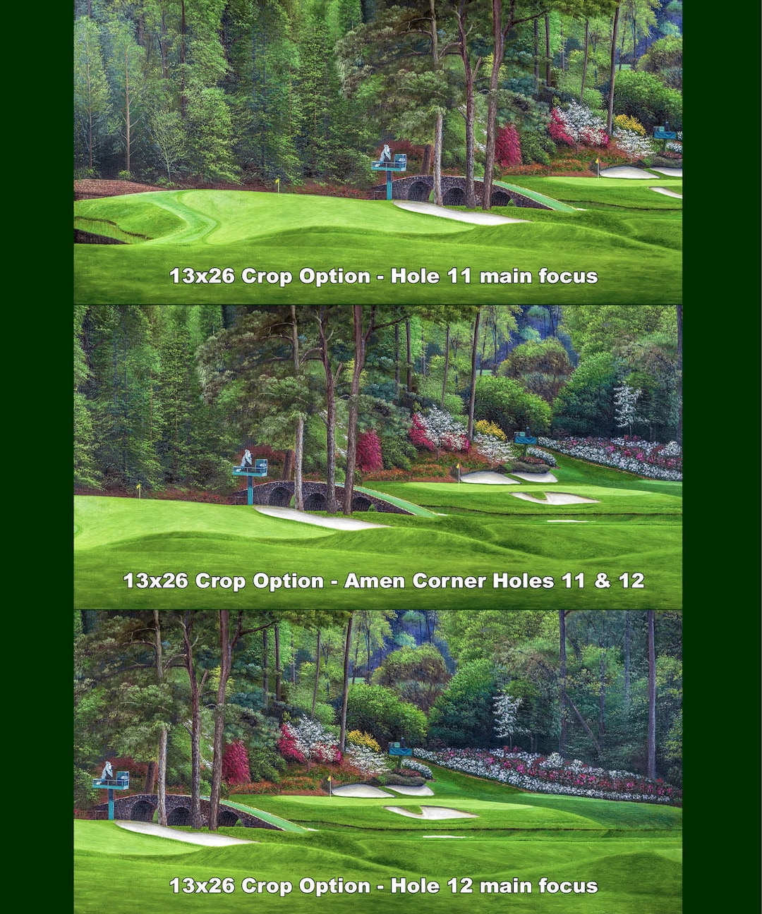 Augusta National Golf Club Masters Amen Corner Hole 12 Golden Bell 11 ...