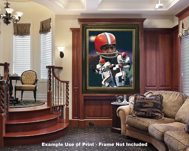 Jim Brown Cleveland Browns Running Back 1 NFL Football Art Print 11x14 ...