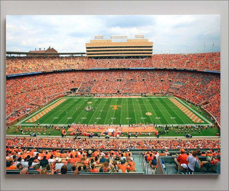 Tennessee Volunteers Neyland Stadium UT Vols NCAA Football Checkerboard ...