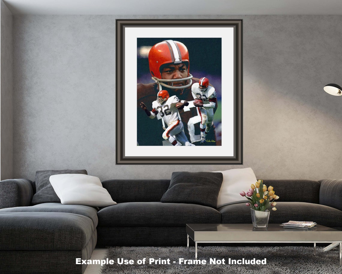 Jim Brown Cleveland Browns Running Back 1 NFL Football Art Print 11x14 ...