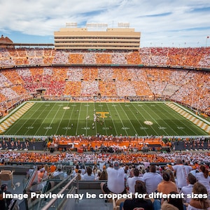 Tennessee Volunteers Neyland Stadium UT Vols NCAA Football Checkerboard ...