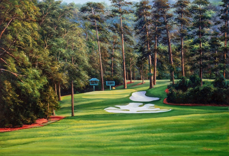 Augusta National Golf Club Masters Tournament Amen Corner Hole 12 ...