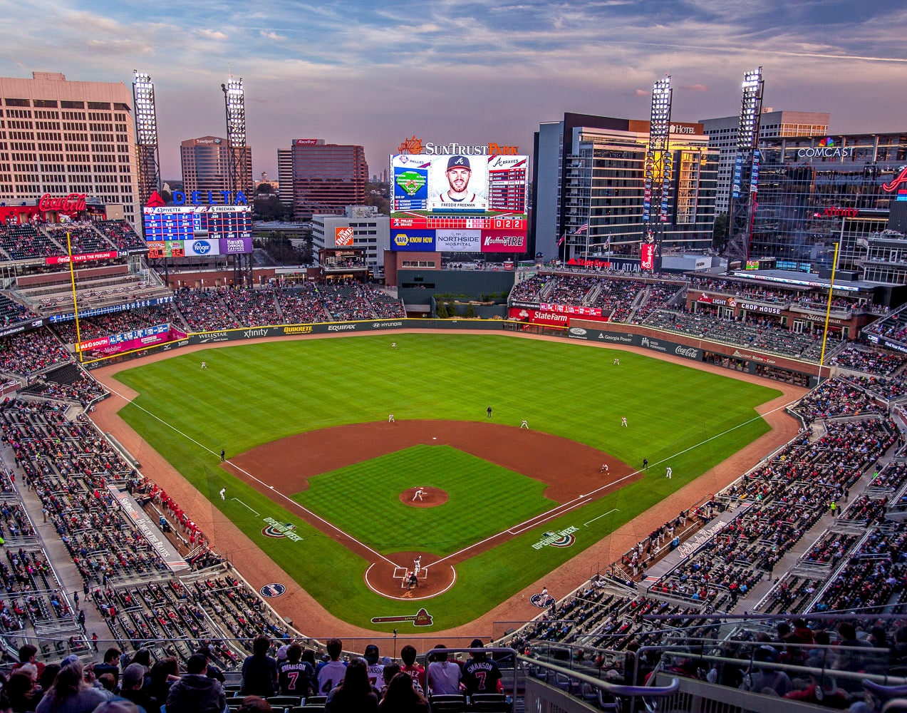 Atlanta Braves Suntrust Park MLB Baseball Field Sizes: 8x10-48x36 Photo ...