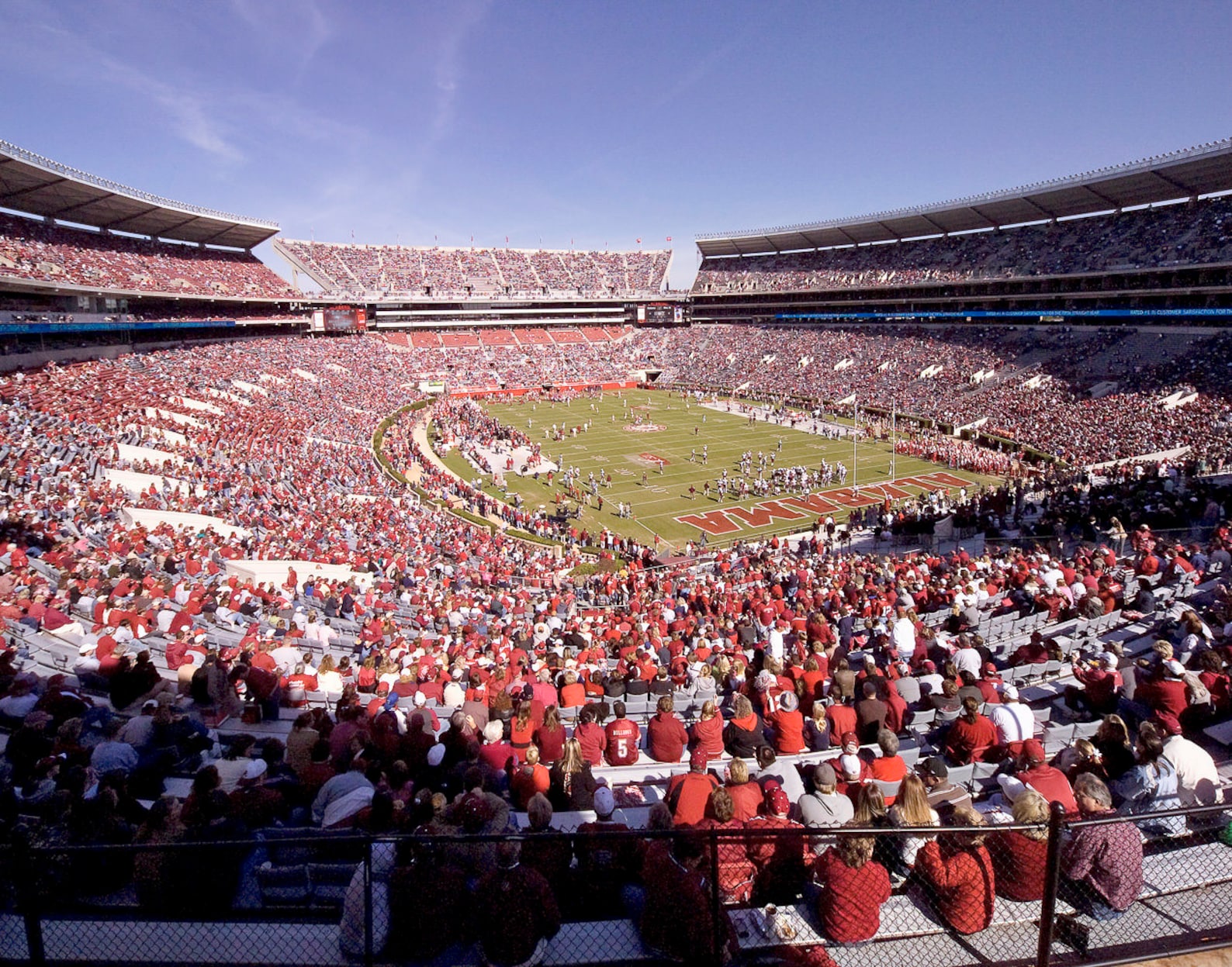 Alabama Crimson Tide Bryant-denny Football Stadium Field Sizes: 8x10 ...