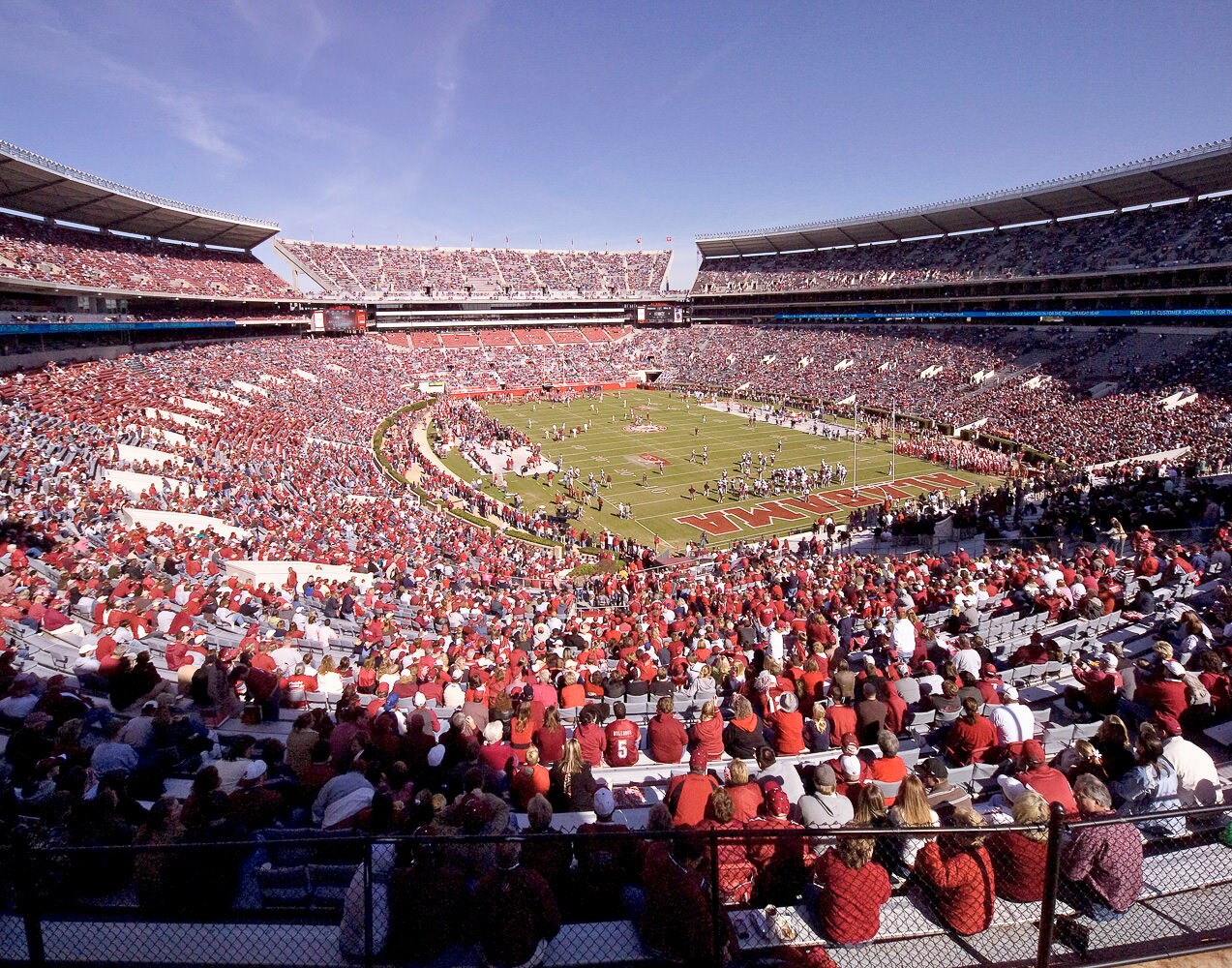 Alabama Crimson Tide Bryant-denny Football Stadium Field Sizes: 8x10 ...