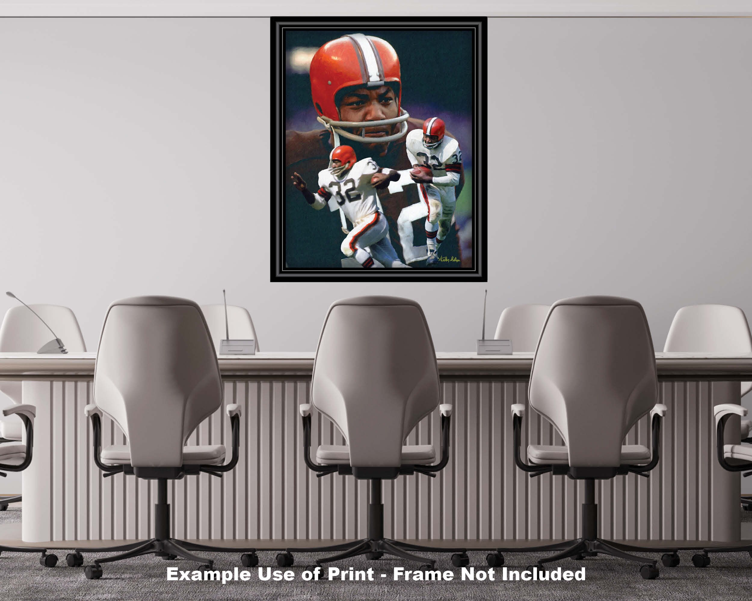 Jim Brown Cleveland Browns Running Back 1 NFL Football Art - Etsy