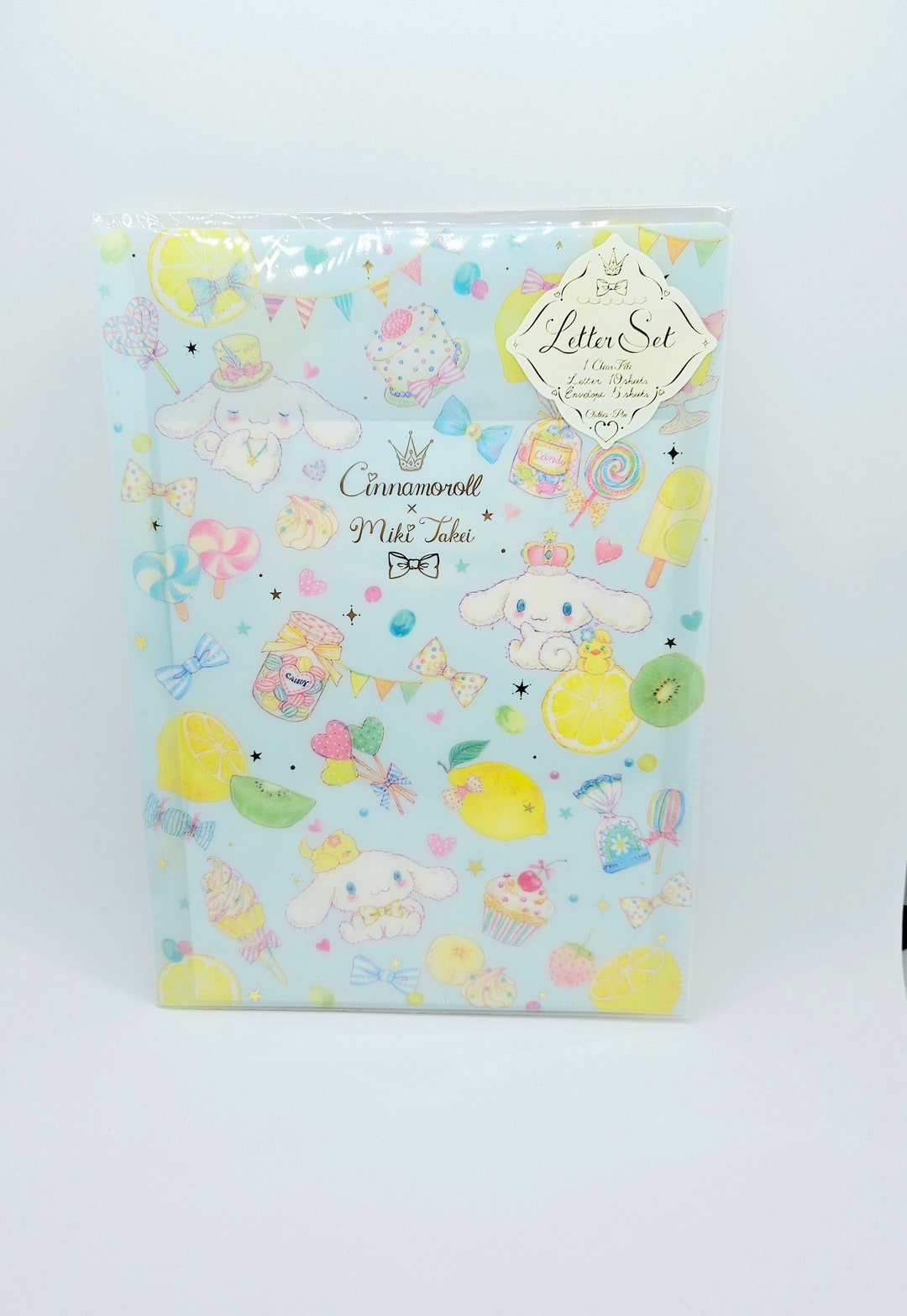2020 Cinnamoroll X Miki Takei Letter Set With Clear Folder Sanrio ...