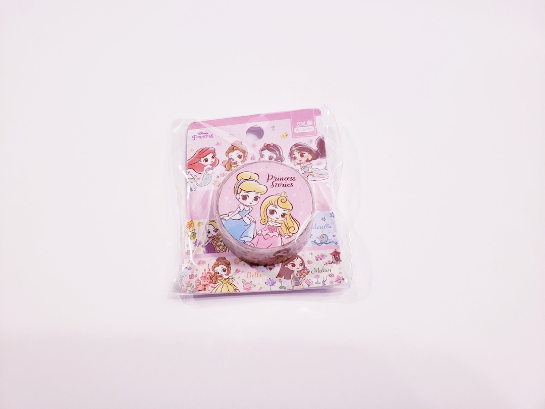 Disney Princess Full Roll Washi Tape Masking Tape Ariel Mulan Aurora ...