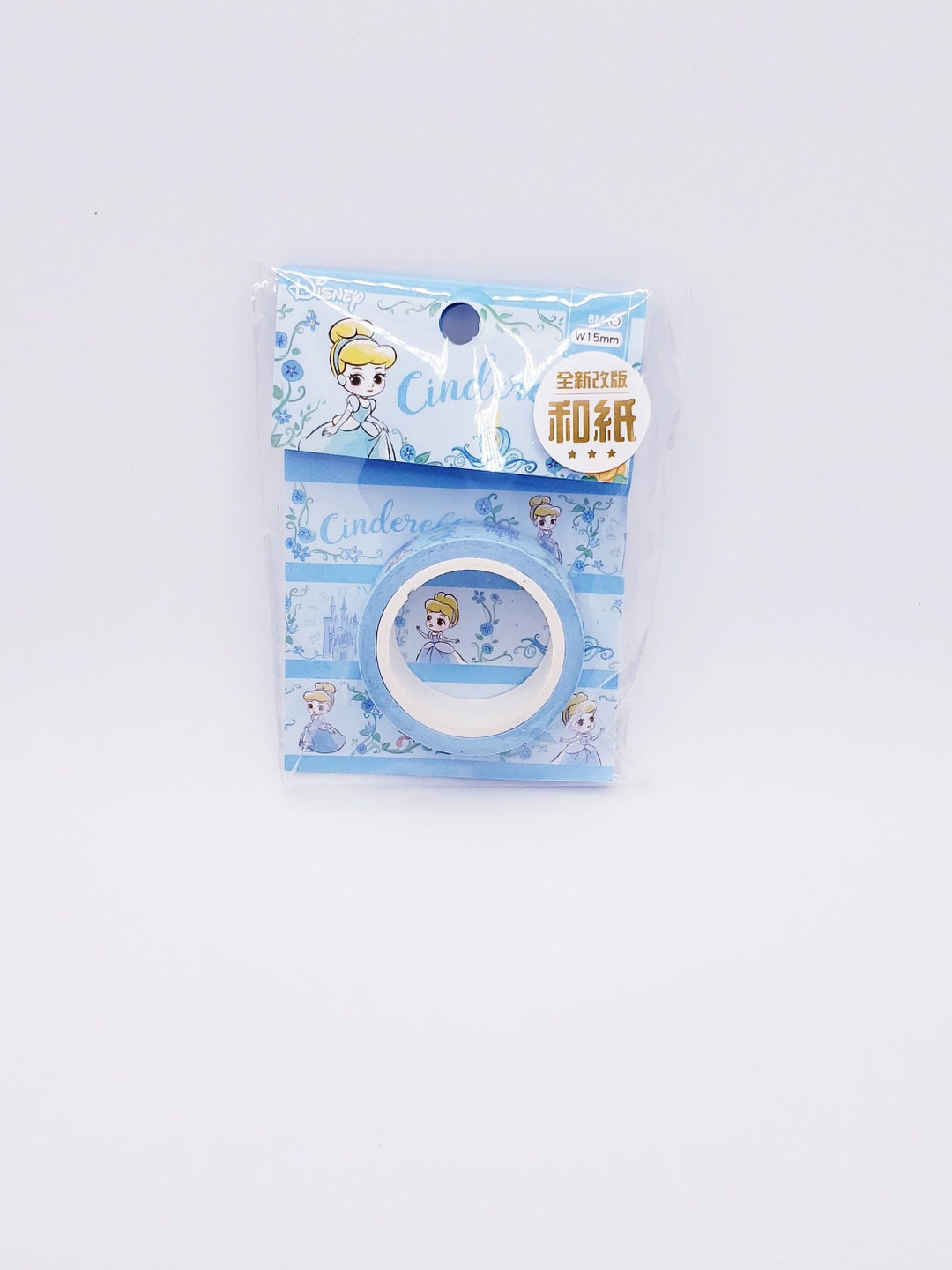 Cinderella Full Roll Masking Tape Washi Tape Disney Princess Kawaii ...