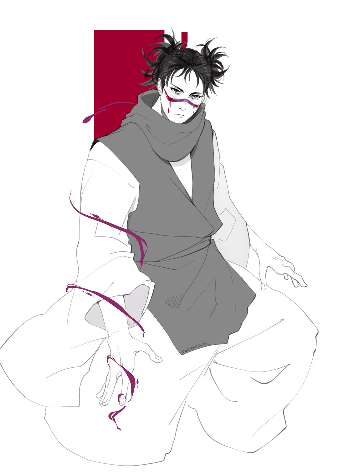 JJK Choso 5x7 Illustration Print! - Etsy