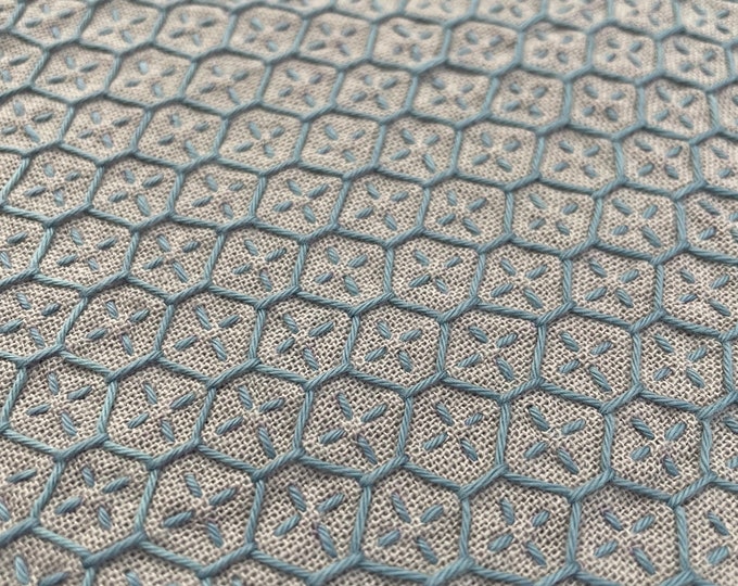 SASHIKO Kit kikko HANAZASHI Gray Sahiko Cloth&yarn - Etsy