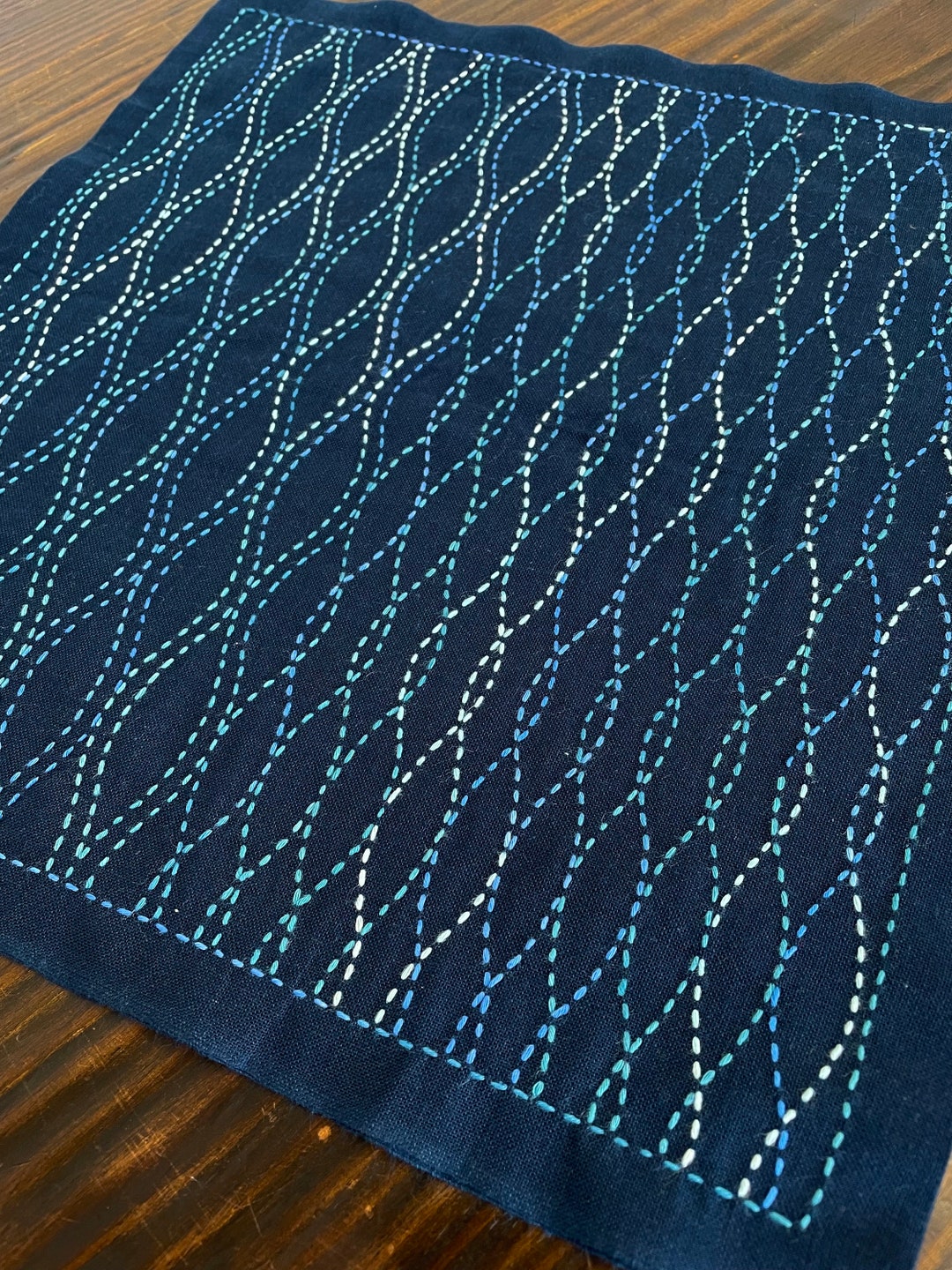 SASHIKO for Dish Towel "nagomi" TATEWAKU Cloth or Cloth & Yarn - Etsy