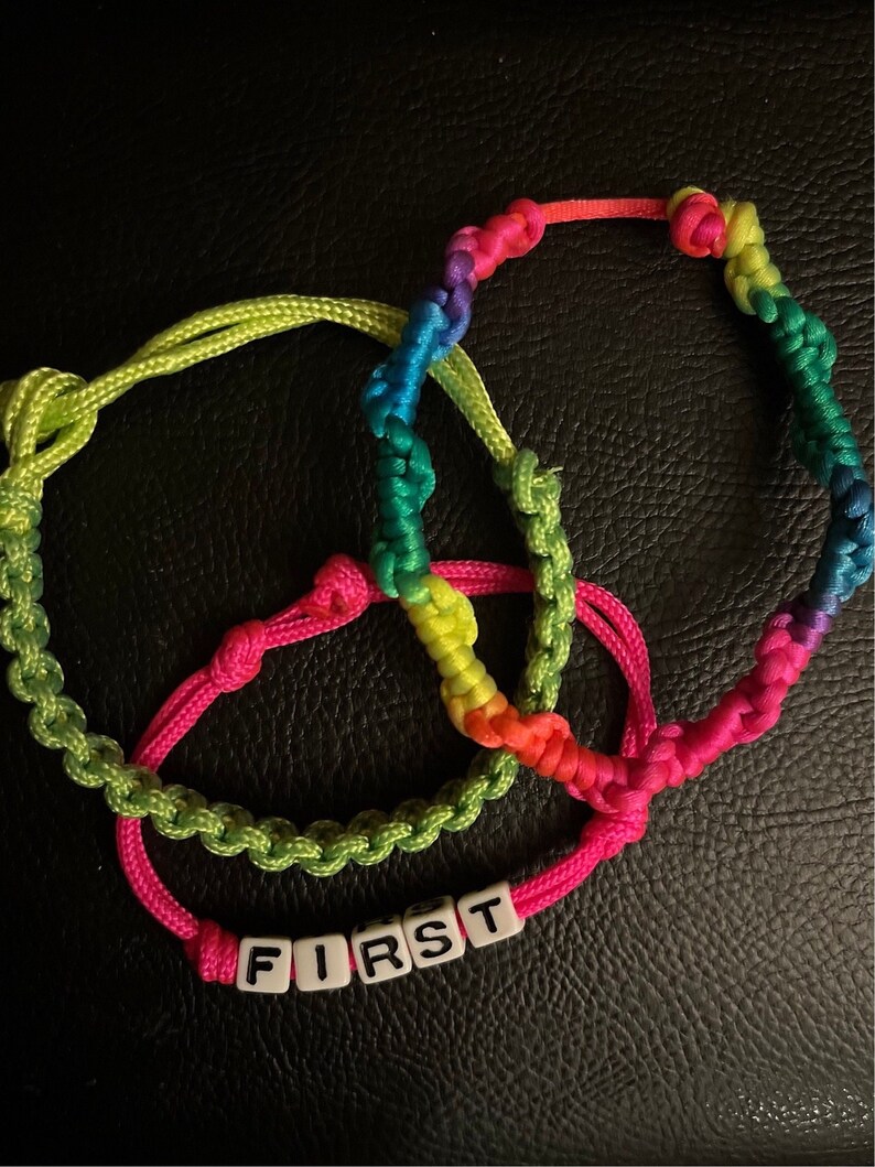 Rainbow Friendship Bracelets Sets Multicolored BFF Trinkets - Etsy