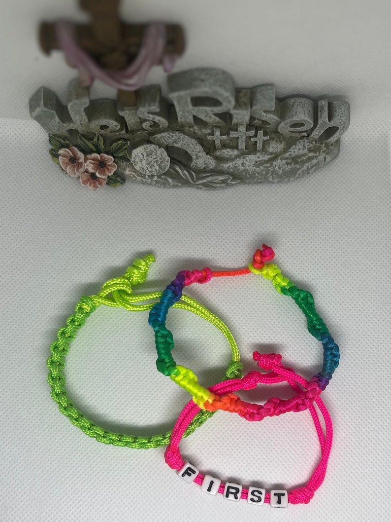 Rainbow Friendship Bracelets Sets Multicolored BFF Trinkets - Etsy