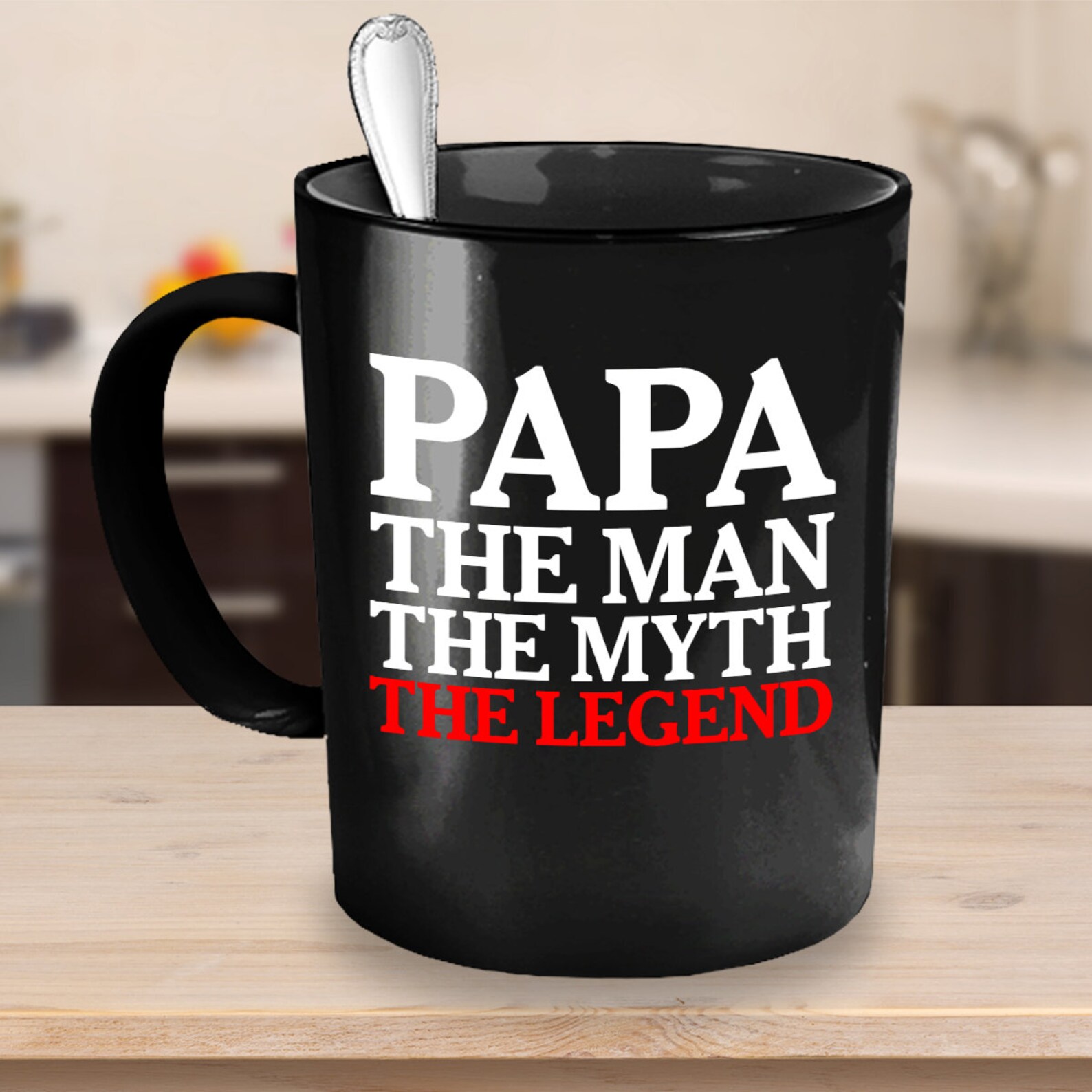 Papa Coffee Cup Daddy Mug Papa the Man Myth Legend Best Dad - Etsy