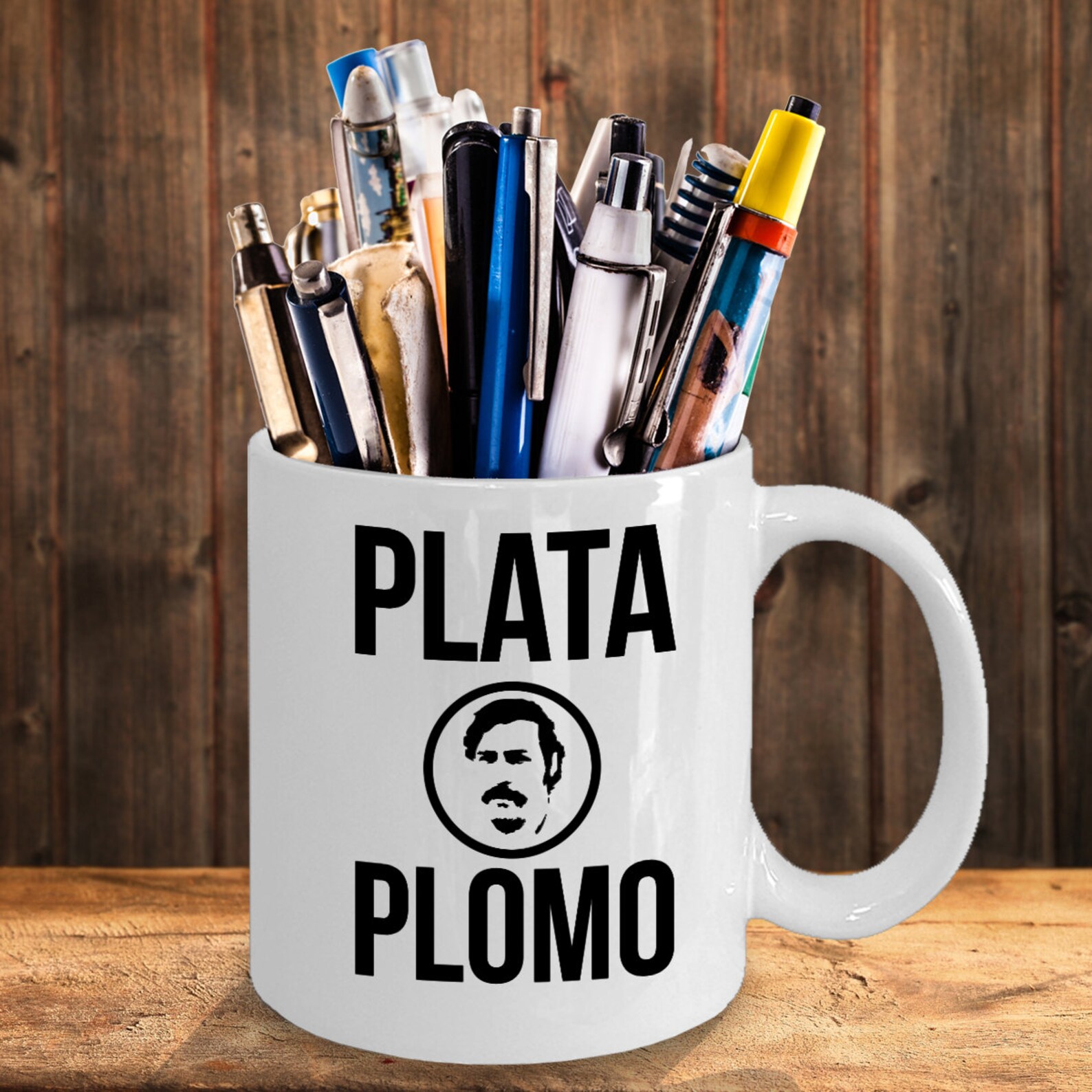 Plata O Plomo Coffee Mug Pablo Escobar Mug Narcos Coffee | Etsy