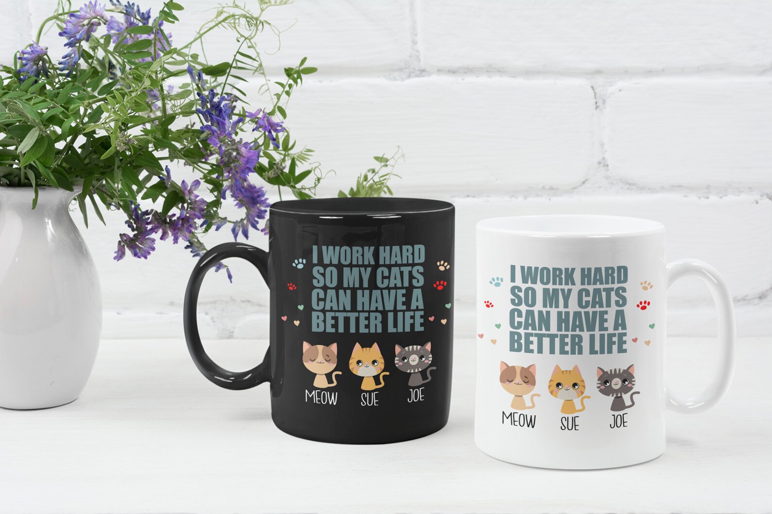 Custom Cat Mug Personalized Cat Mug Cat Mom Coffee Mug Cat | Etsy