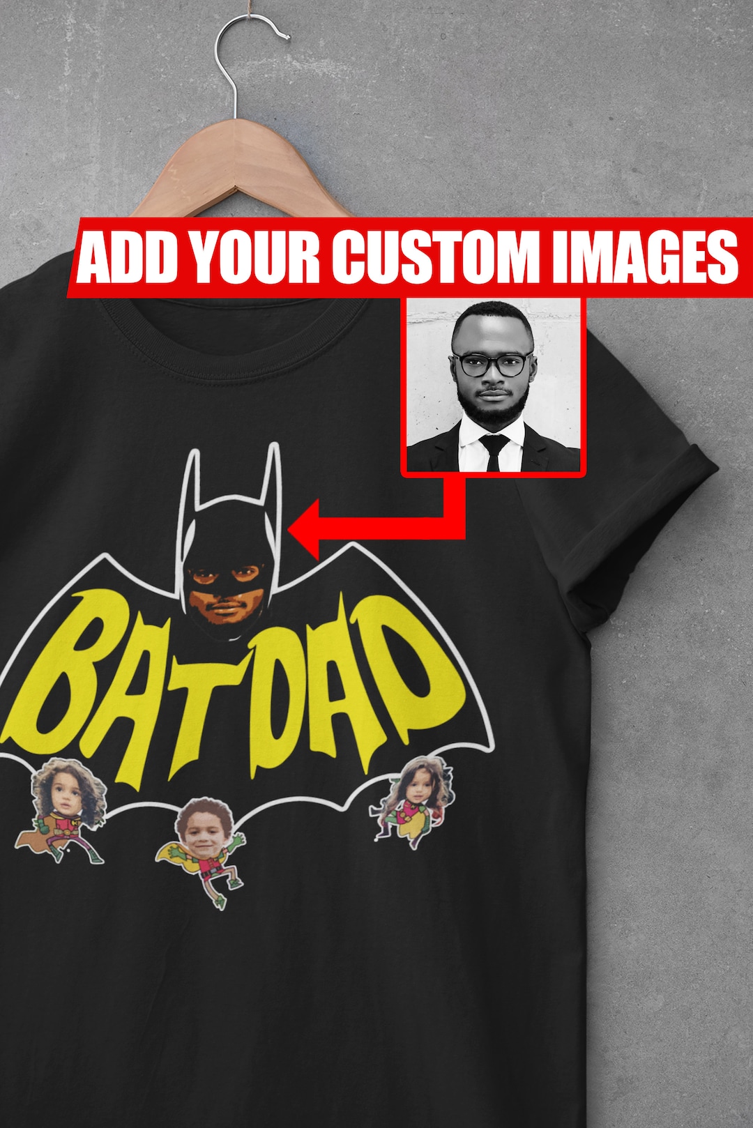 Custom Batdad Shirt. Superhero Dad Shirt, Comic Book Lover Shirt ...