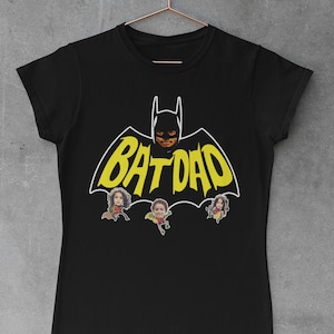Custom Batdad Shirt. Superhero Dad Shirt, Comic Book Lover Shirt ...