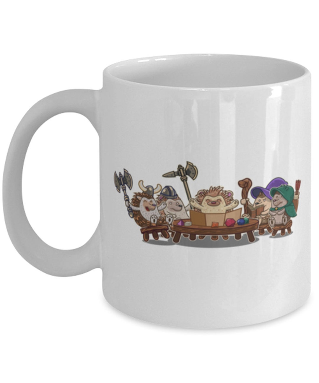 Dnd Mug, Hedgehogs Playing Dnd, Dungeon and Dragon. for Dungeon Master ...
