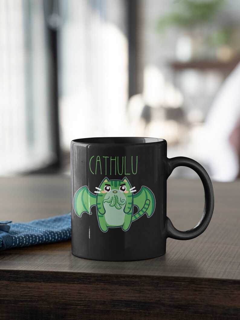 Cathulu Mug. Cute Cat Lover for Fans of Cthulhu. Call of | Etsy