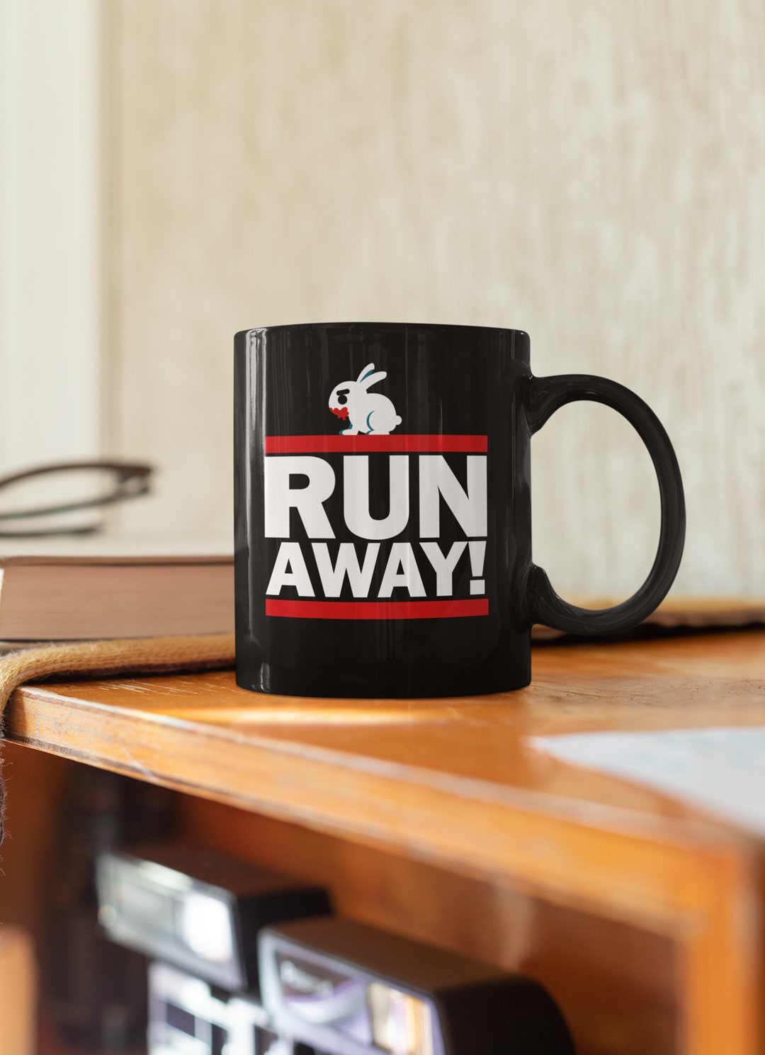 Run Away Mug. Holy Grail, Killer Rabbit, Killer Rabbit of Caerbannog ...