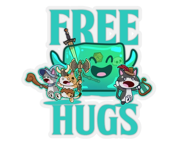 Cats Playing Dnd Sticker Dnd Sticker RPG Cute Cat Sticker - Etsy