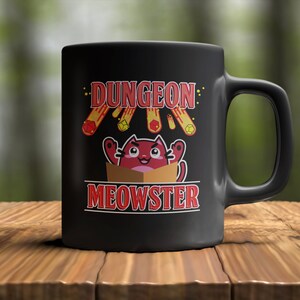 Dungeon Meowster Mug. Roleplaying Mug, Dungeon and Dragon. Cat Lover ...