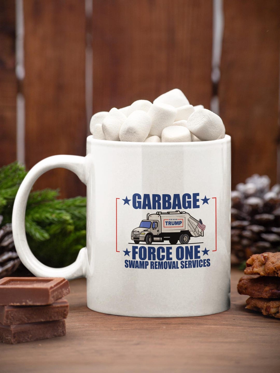 Garbage Force One. Swamp Removal Services. Funny President Garbage Maga ...