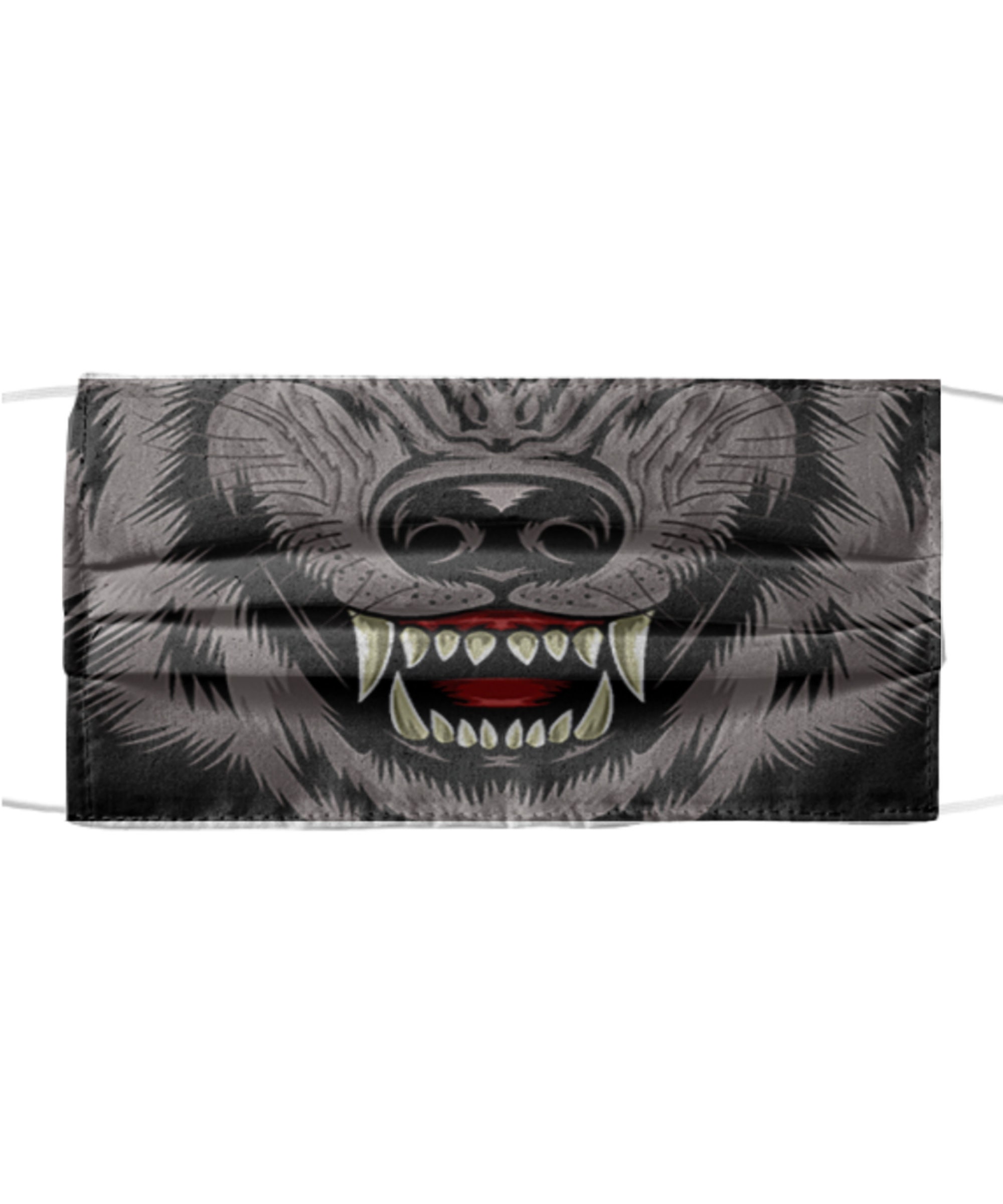 Wolf Facemask Werewolf Mask Wolf Illustration Scary Mask | Etsy