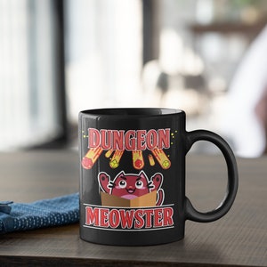 Dungeon Meowster Mug. Roleplaying Mug, Dungeon and Dragon. Cat Lover ...