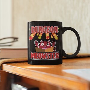 Dungeon Meowster Mug. Roleplaying Mug, Dungeon and Dragon. Cat Lover ...