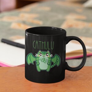 Cathulu Mug. Cute Cat Lover for Fans of Cthulhu. Call of Cthulhu Mug - Etsy