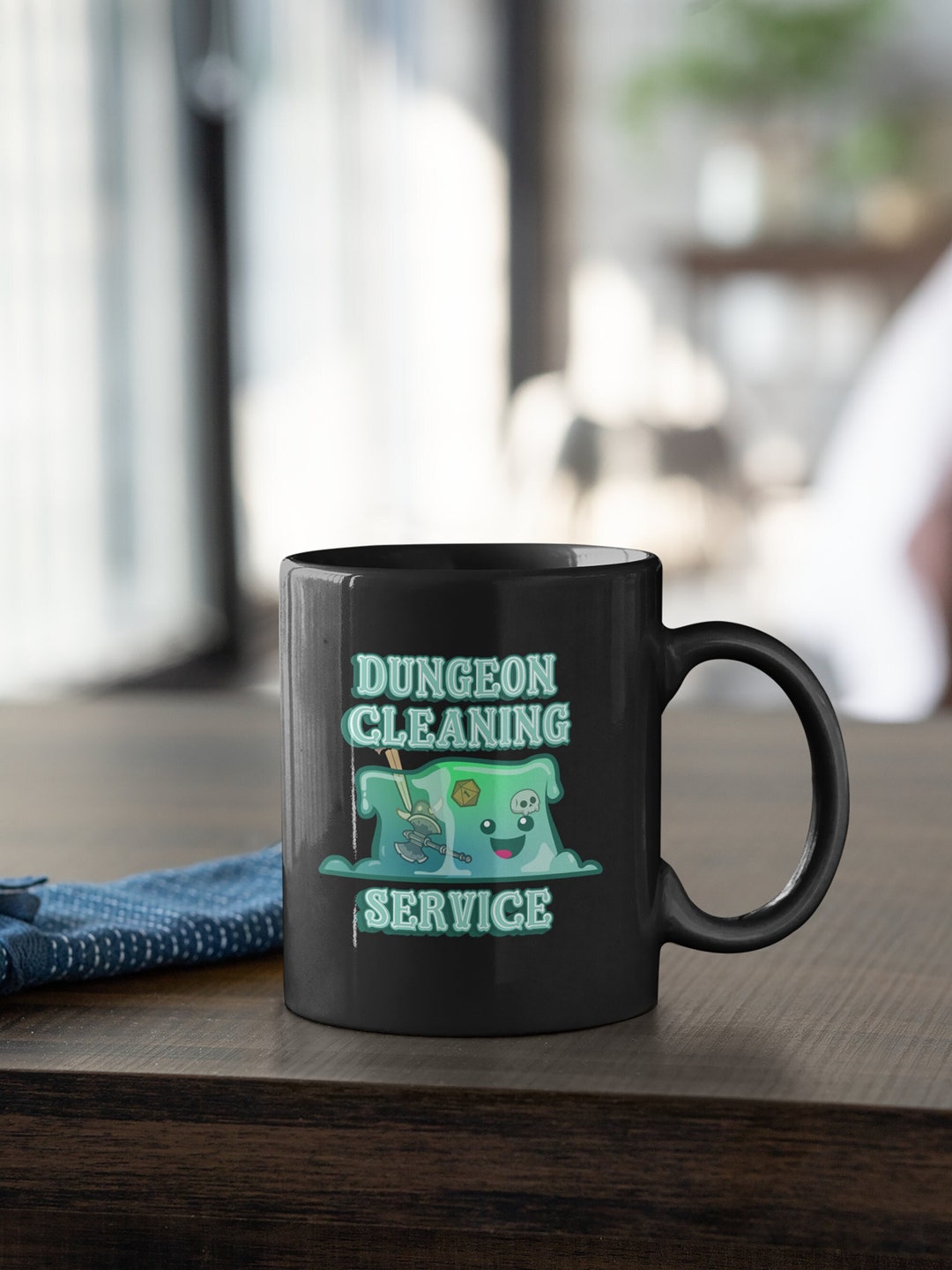 Cute Gelatinous Cube Mug. Dungeon Cleaning Service Dnd Mug - Etsy