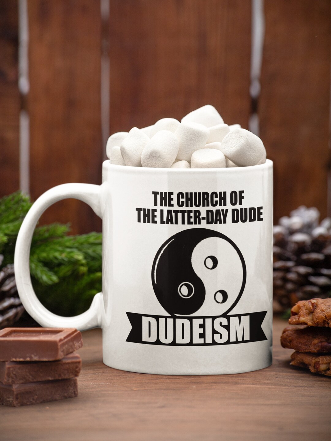 Dudeism Mug. the Church of Latter-day Dude. the Dude Abides. the Dude ...