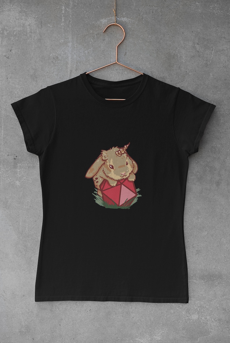 Almiraj Dnd Shirt. Cute Rabbit on Dice Al'miraj Dnd - Etsy