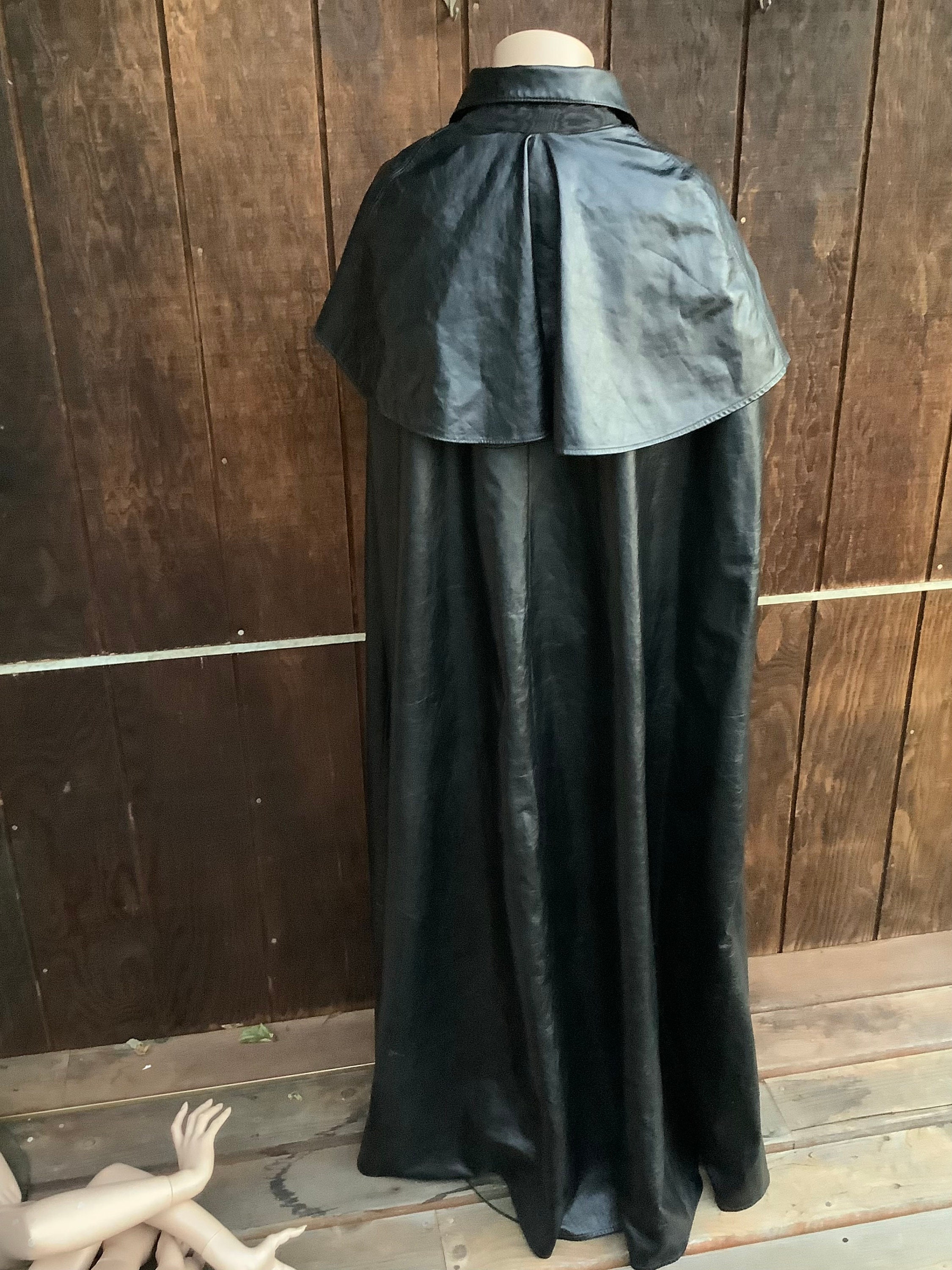Goth Supreme Leather Cape - Etsy
