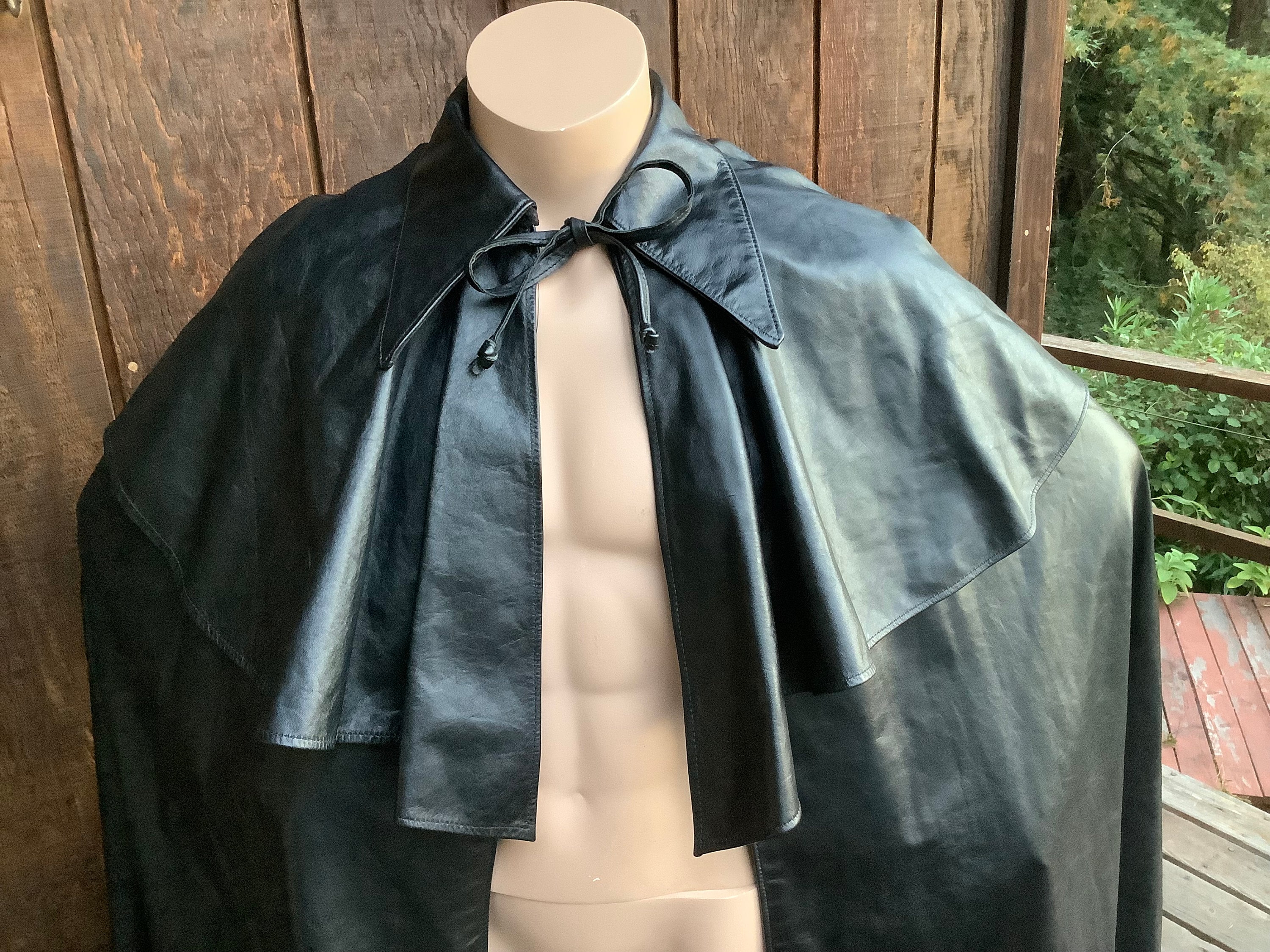 Goth Supreme Leather Cape - Etsy