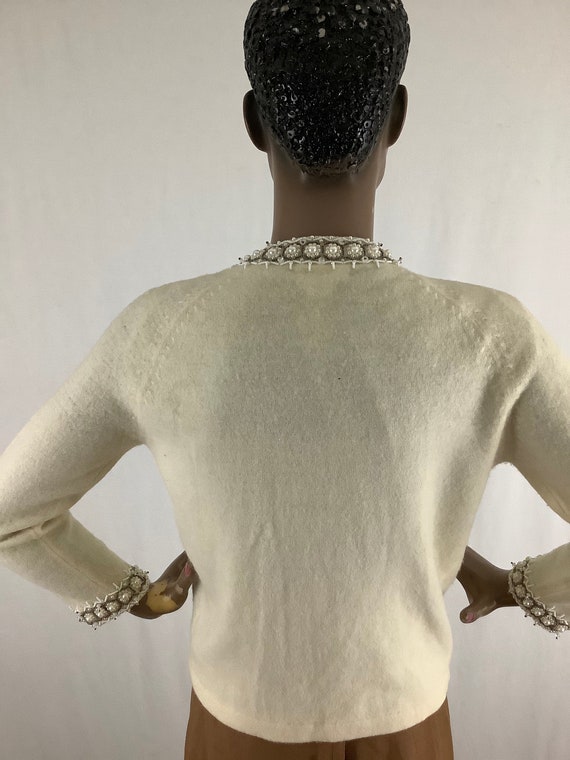 50's angora/wool cardigan - Gem