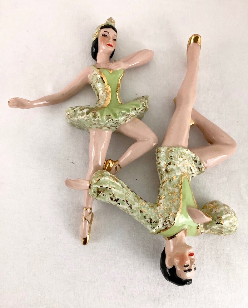 MCM Ceramic Arts Studio Ballet Dancers Wall Hangings Grace and | Etsy