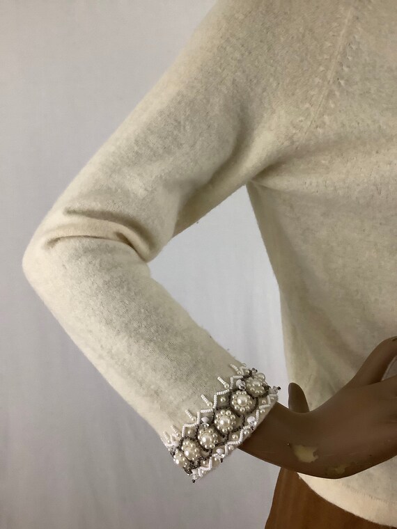 50's angora/wool cardigan - Gem